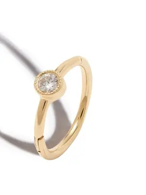 MARIA TASH 18kt Yellow Scalloped Diamond Clicker Earring