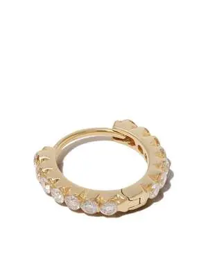 MARIA TASH 18kt Yellow Diamond Eternity Hoop Earring