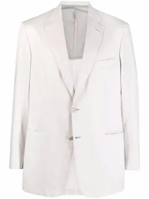 Brioni Striped Single Breasted Blazer