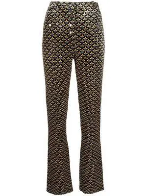 Rabanne Patterned Buttoned Trousers