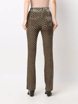 Rabanne Patterned Buttoned Trousers