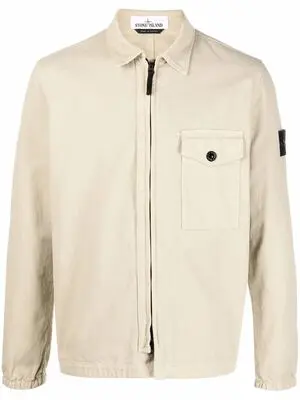 Stone Island Logo-patch Shirt Jacket