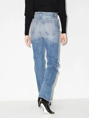 Khaite Danielle High-waisted Distressed Jeans - Blue