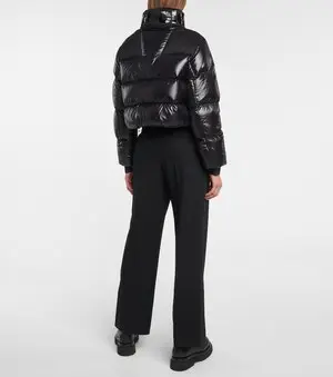 Moncler Jasione Cropped Down Jacket - Black