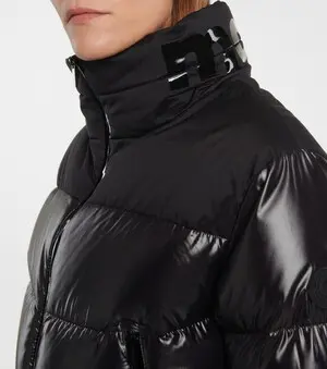 Moncler Jasione Cropped Down Jacket - Black