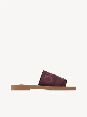 Chloé Woody Flat Mule Obscure Purple