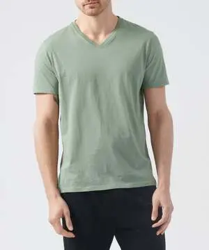 ATM Anthony Thomas Melillo Men's Classic Jersey V-neck T-shirt Cotton Crocodile