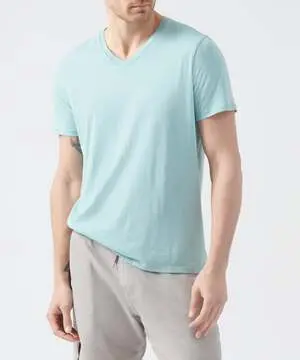 ATM Anthony Thomas Melillo Men's Classic Jersey V-neck T-shirt Cotton Iceberg