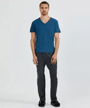 ATM Anthony Thomas Melillo Classic Jersey V-neck T-shirt Cotton