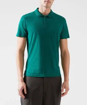 ATM Anthony Thomas Melillo Men's Classic Jersey Polo T-shirt Cotton Forest Green