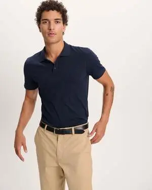 ATM Anthony Thomas Melillo Classic Jersey Polo T-shirt Cotton - Midnight