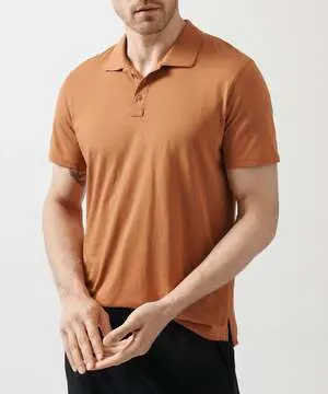ATM Anthony Thomas Melillo Men's Classic Jersey Polo T-shirt Cotton Syrup