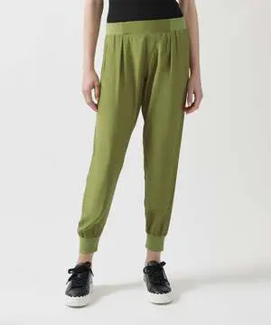 ATM Anthony Thomas Melillo Silk Joggers Artichoke