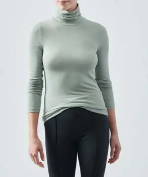 ATM Anthony Thomas Melillo ATM Anthony Thomas Melillo Modal Rib Turtleneck T-Shirt Rosemary