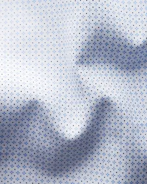 Eton Micro Print Contemporary Fit Dress Shirt - Blue