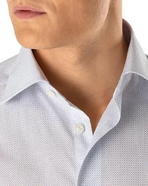 Eton Slim Fit Micro Print Shirt