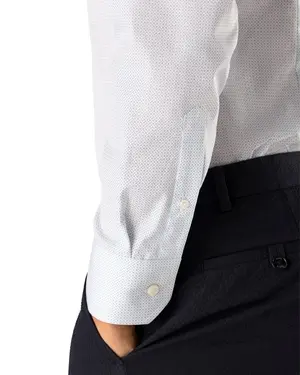 Eton Slim Fit Micro Print Shirt