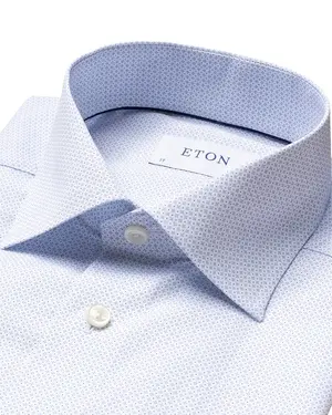 Eton Slim Fit Micro Print Shirt