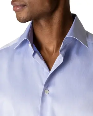 Eton Contemporary Fit Signature Twill Dress Shirt - Blue