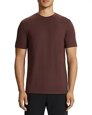Theory Essential Tee In Modal Jersey Chocolate