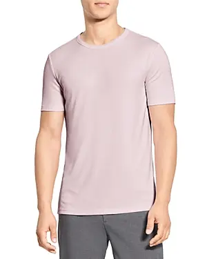 Theory Essential Tee In Modal Jersey Pink