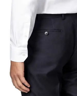 Eton Contemporary Fit Diagonal Weave Shirt - White