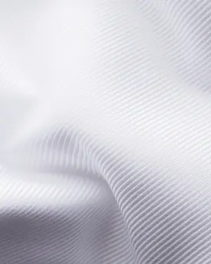 Eton Contemporary Fit Diagonal Weave Shirt - White