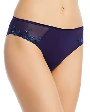 Simone Perele Andora Embroidered Mesh Bikini Midnight