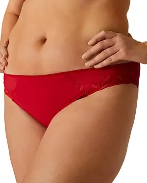 Simone Perele Andora Embroidered Mesh Bikini Pink Ruby