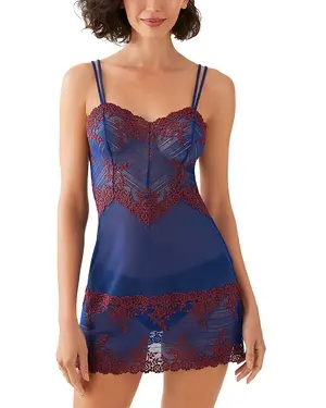 Wacoal Embrace Lace Chemise Blue Depth