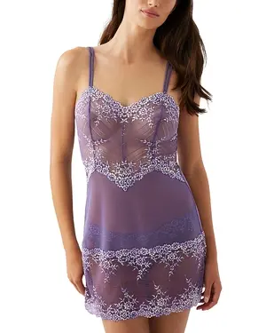 Wacoal Embrace Lace Chemise Grape Compote Multi