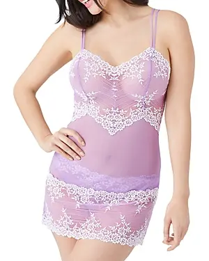 Wacoal Embrace Lace Chemise Rhapsody/white Alyssum