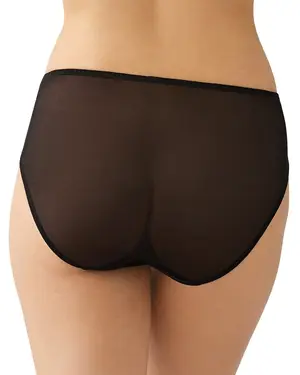 Wacoal Embrace Lace High-cut Briefs - Black/night