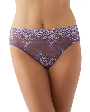 Wacoal Embrace Lace High-cut Briefs Grape Compote Multi