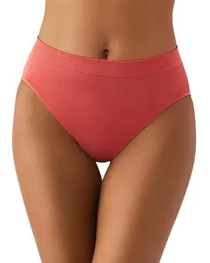 Wacoal B. Smooth Seamless High-cut Briefs Mineral Red