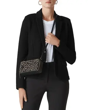 Whistles Slim Knit Blazer - Black