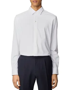 BOSS Robbie Regular Fit Shirt - White