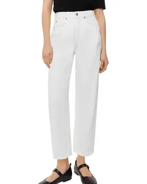 Women's High Waisted White Jeans