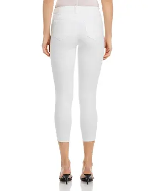 L'Agence Margot Cropped Jeans - Blanc