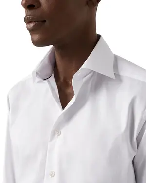 Eton Super Slim Fit Twill Dress Shirt