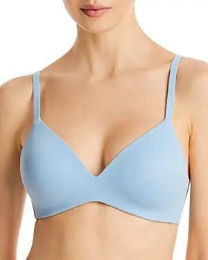 Wacoal How Perfect Contour Wireless Bra Ashley Blue