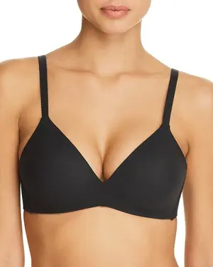 Wacoal How Perfect Contour Wireless Bra - Black