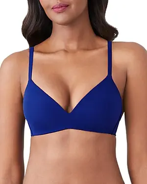 Wacoal How Perfect Contour Wireless Bra Medieval Blue