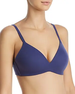 Wacoal How Perfect Contour Wireless Bra Patriot Blue