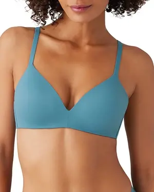 Wacoal How Perfect Contour Wireless Bra Provinical Blue