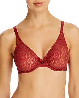 Wacoal Halo Unlined Underwire Bra Red Pear