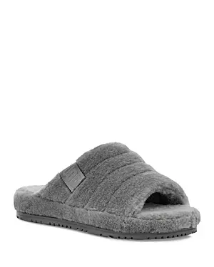 UGG Ugg Men's Fluff You Shearling Lined Slippers Metal