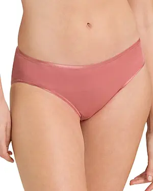 Hanro Cotton Seamless High-cut Full Briefs Sweet Pepper