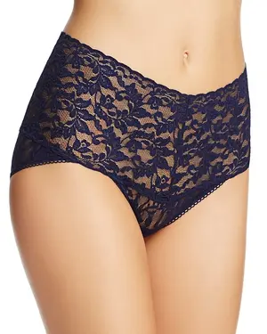 Hanky Panky Retro Lace V-kini - Navy