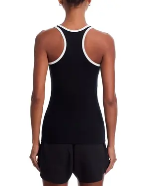 Splits59 Ashby Sleeveless Racerback Top - Black/white